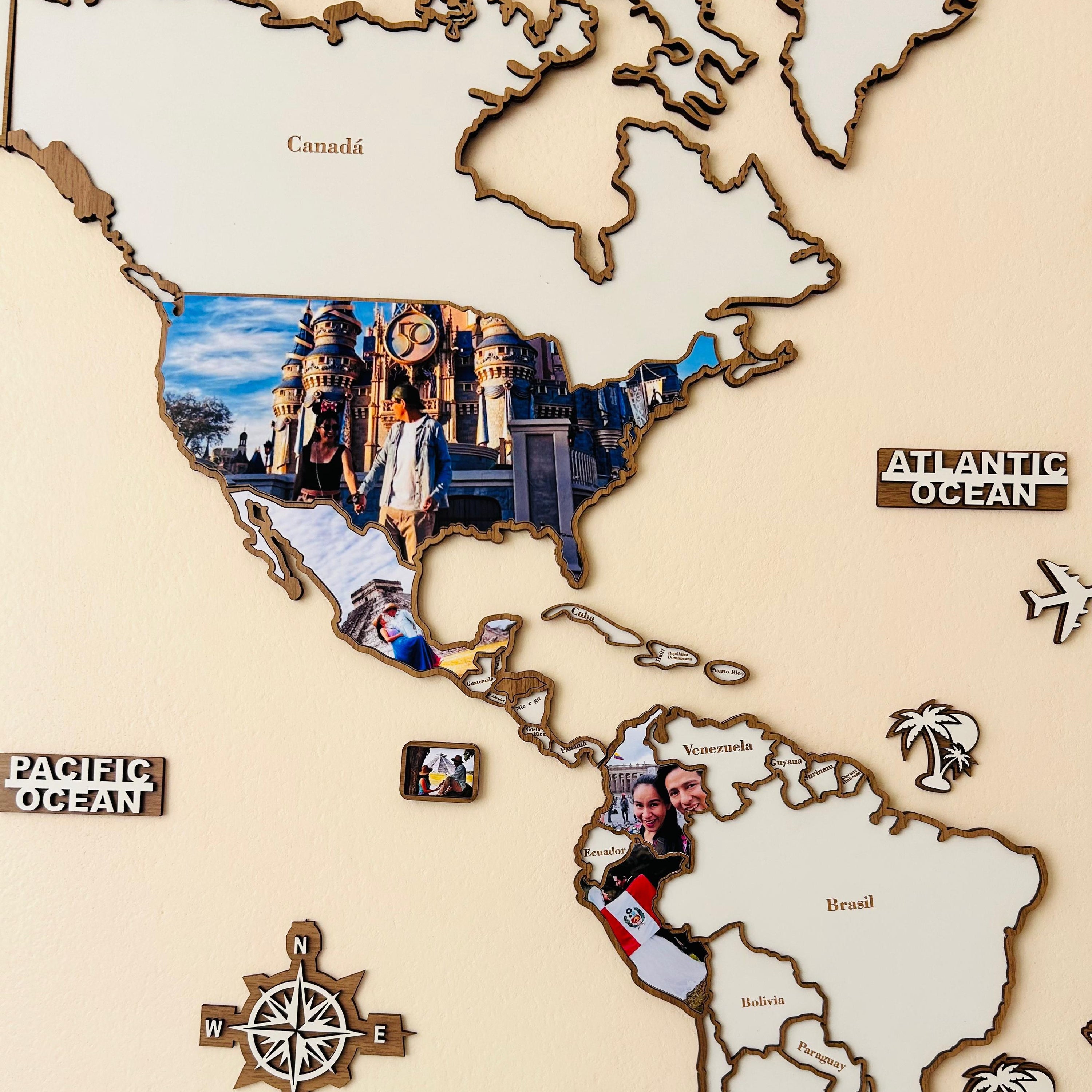 Mapas viajeros (país, continente y mapa mundi) – tallerkanguro