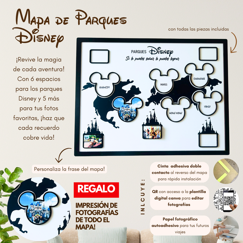 Mapa de Parques Disney – tallerkanguro