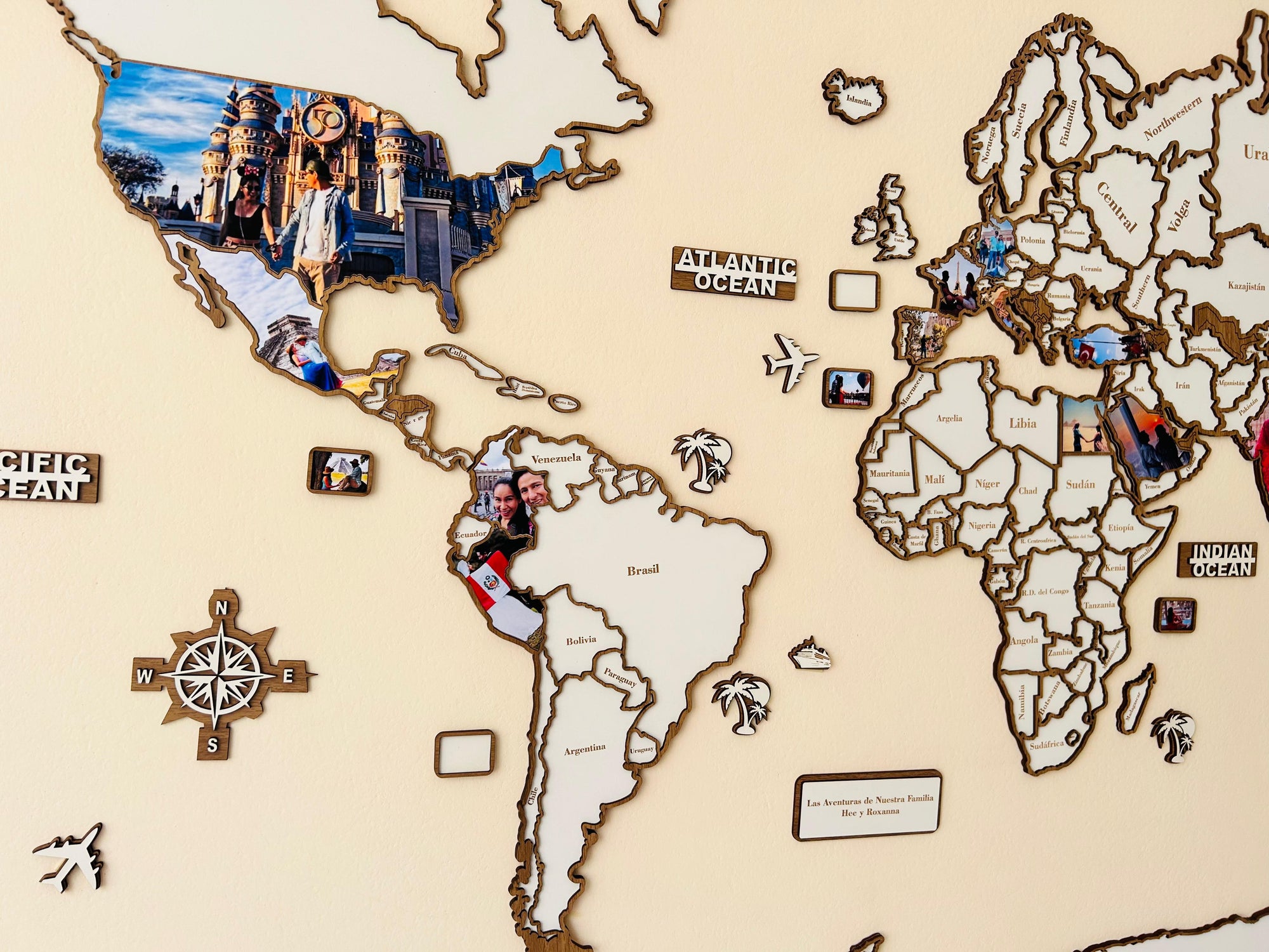 Mapas viajeros (país, continente y mapa mundi) – tallerkanguro