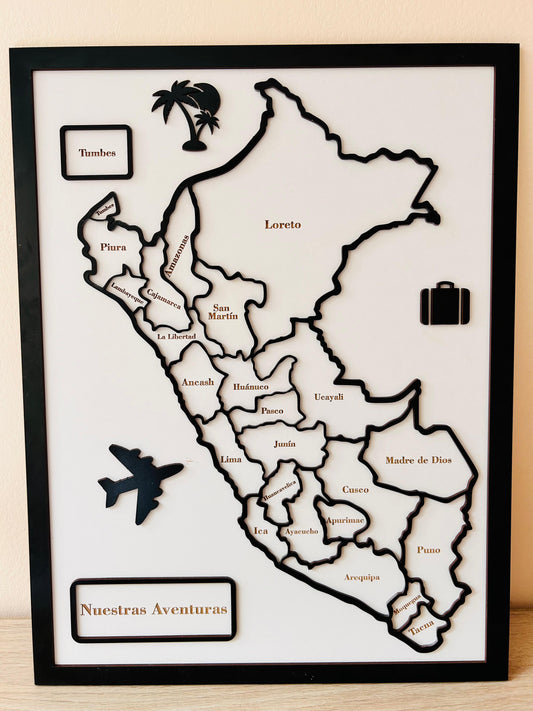 Mapas viajeros (país, continente y mapa mundi) – tallerkanguro